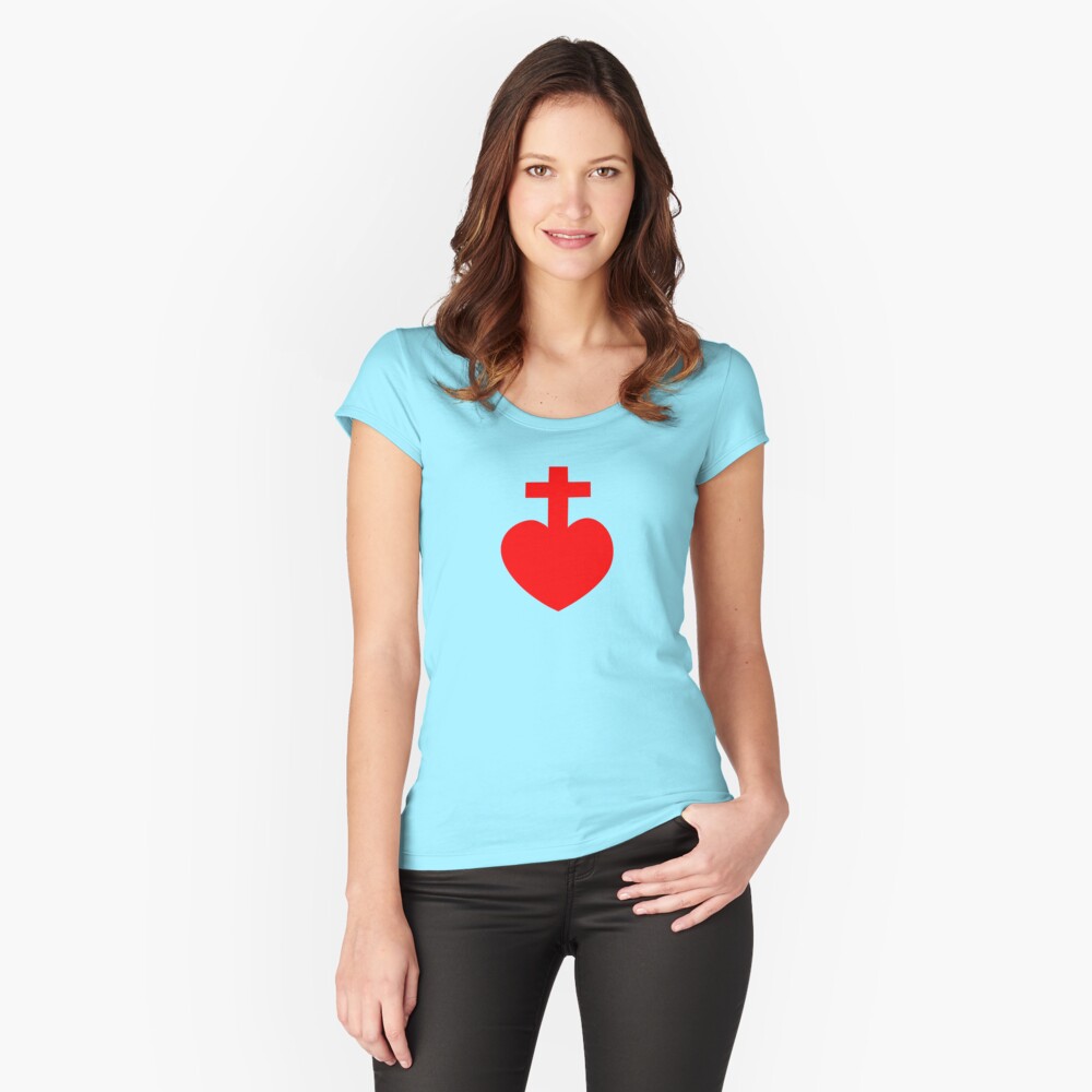 "holy heart cross sacré coeur vendée" Art Board Print for Sale by ...