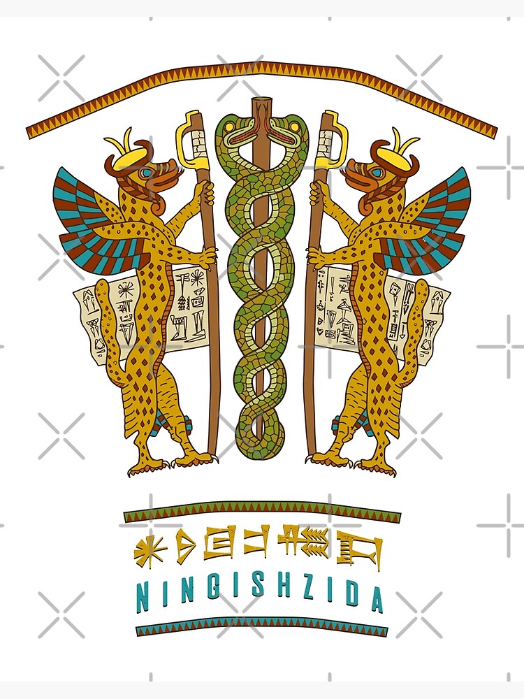 "Ningishzida" Art Board Print for Sale by YousifAziz | Redbubble