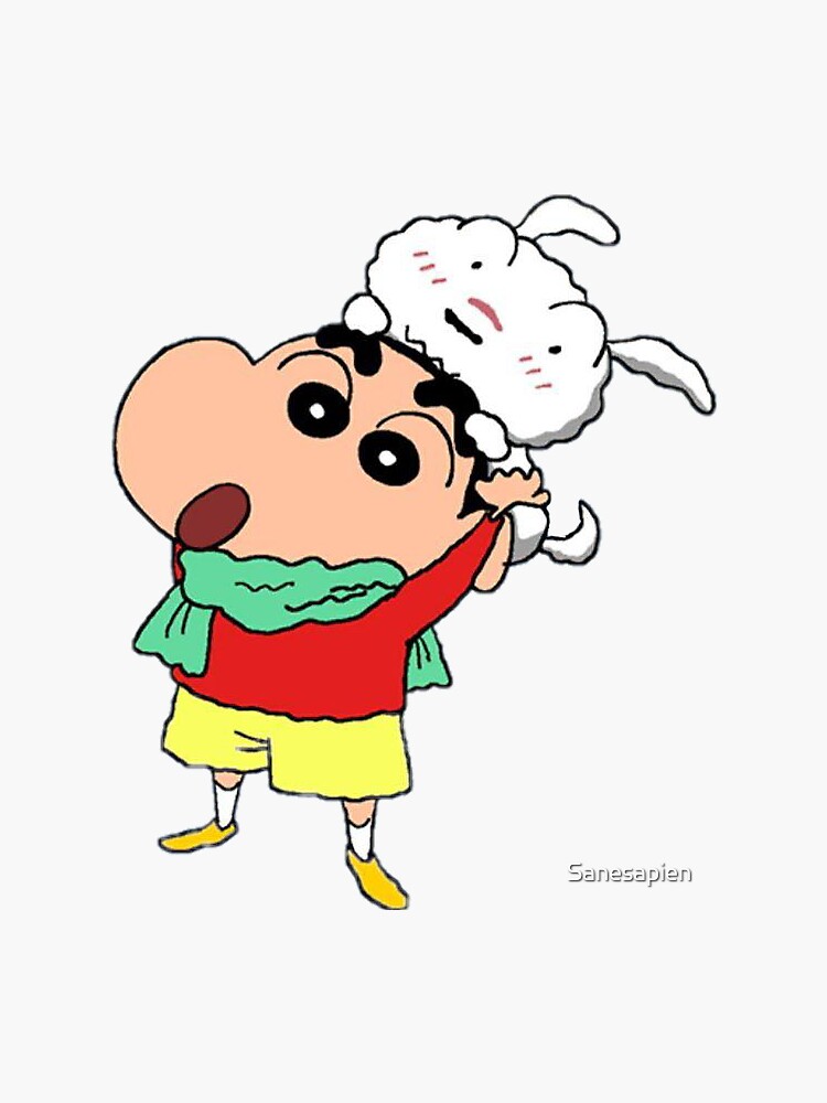 "Shinchan and Shero" Sticker for Sale by Sanesapien | Redbubble