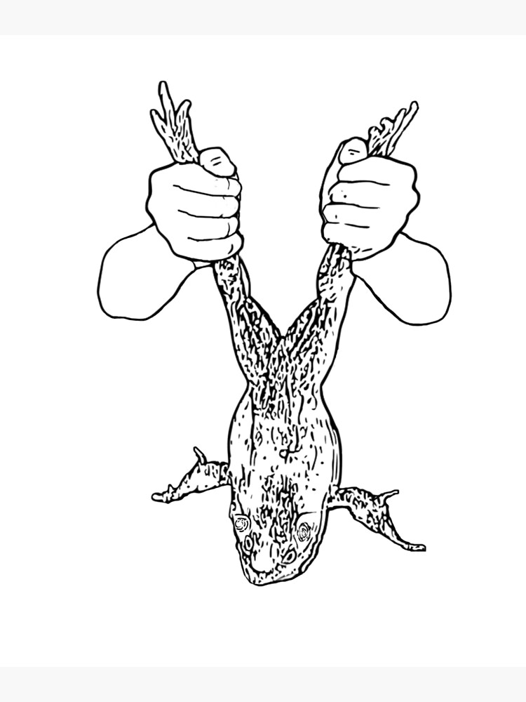 "Frog Gigger holding a frog after gigging under moon light" Poster for ...