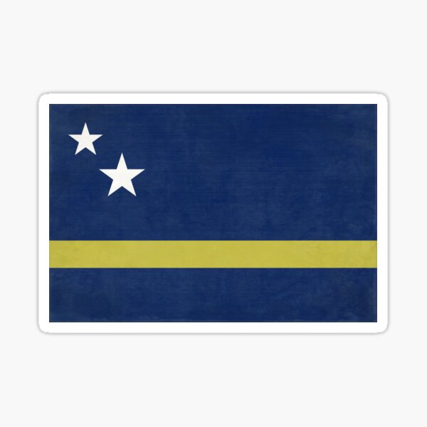 "Curacao Flag" Sticker by LMontgomery | Redbubble