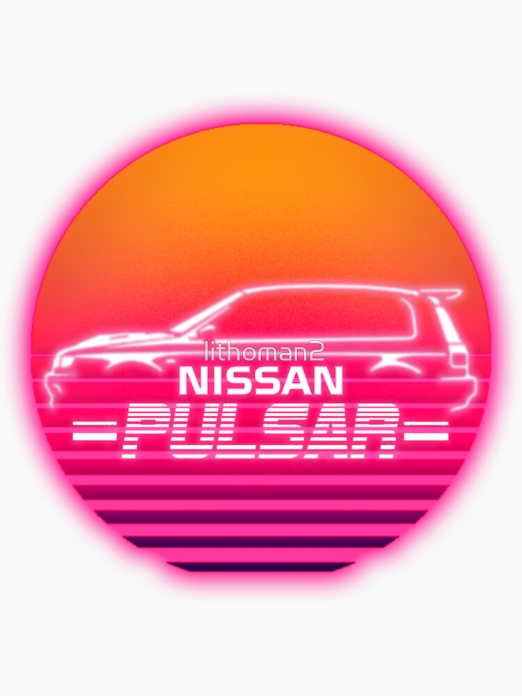 "Nissan Pulsar GTI-R Outrun Emblem" Sticker for Sale by lithoman2 ...