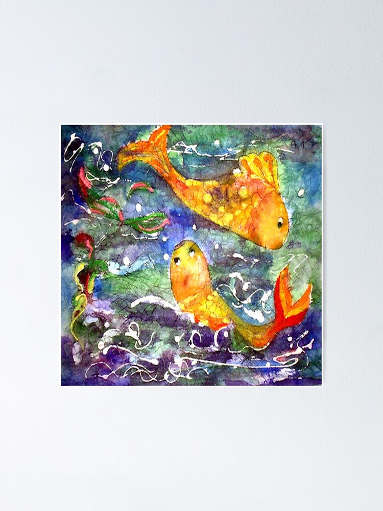 "Batik Fish" Poster by rosiebrown | Redbubble