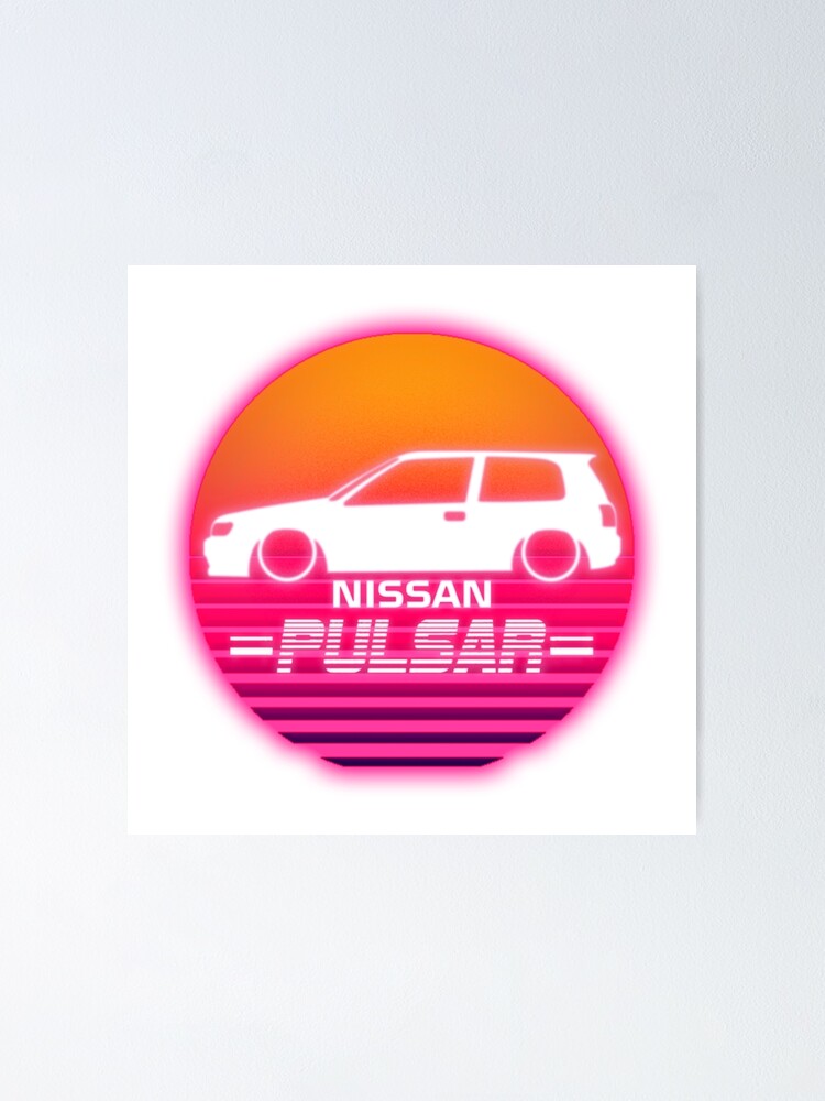 "Nissan Pulsar GTI-R Outrun Emblem" Poster for Sale by lithoman2 ...