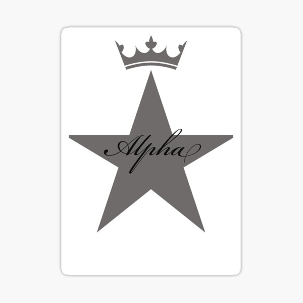 "Alpha" Sticker by muradmurat1993 | Redbubble