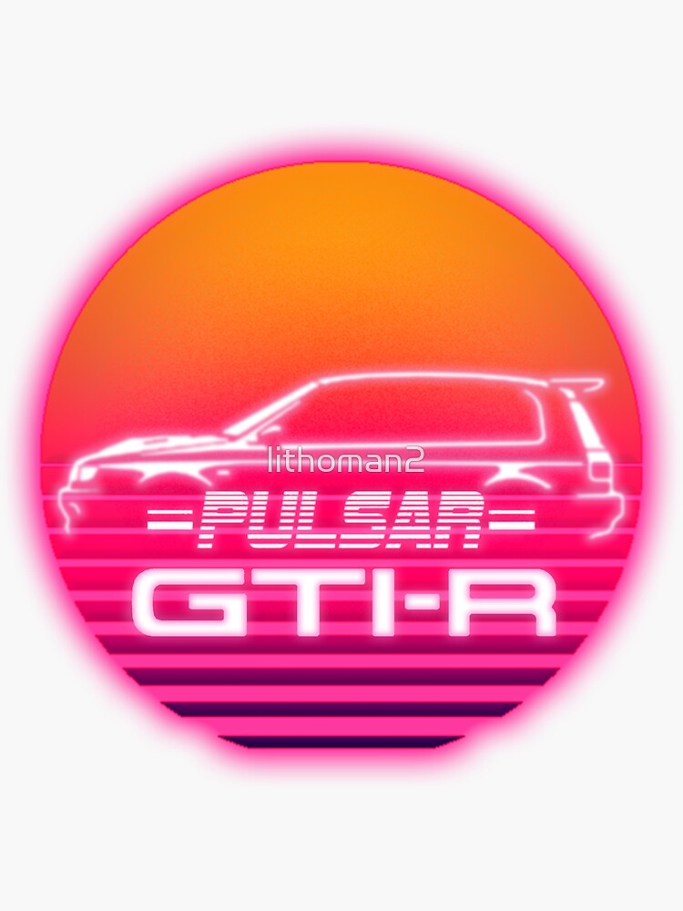 "Nissan Pulsar GTI-R Outrun Emblem" Sticker for Sale by lithoman2 ...