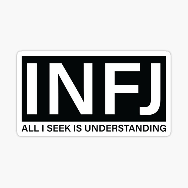 "INFJ - Myers Briggs - 16 Personality Types" Sticker for Sale by ...