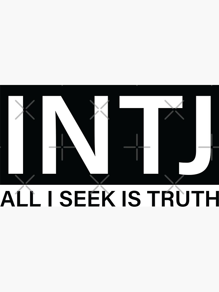 "INTJ - Myers Briggs - 16 Personality Types" Sticker by inspiritdesigns ...
