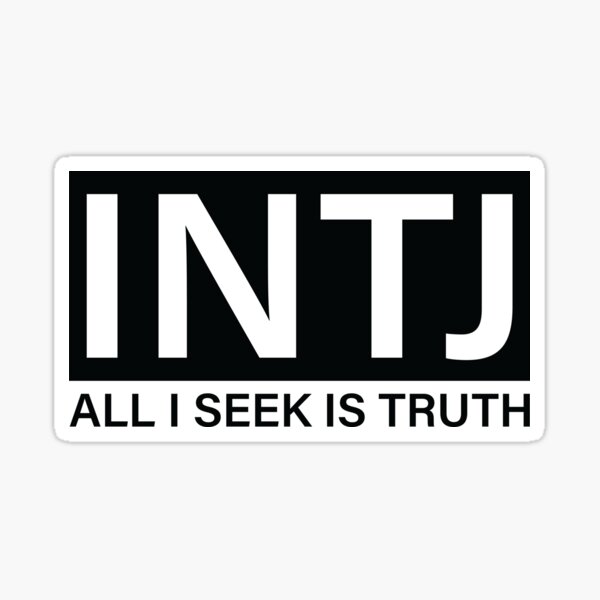 "INTJ - Myers Briggs - 16 Personality Types" Sticker by inspiritdesigns ...