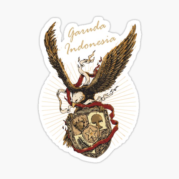 "Garuda Symbol of Indonesia" Sticker for Sale by Dewirumbaina | Redbubble