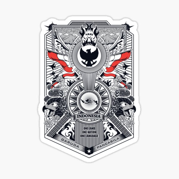 "Garuda Pancasila Indonesia" Sticker for Sale by Dewirumbaina | Redbubble