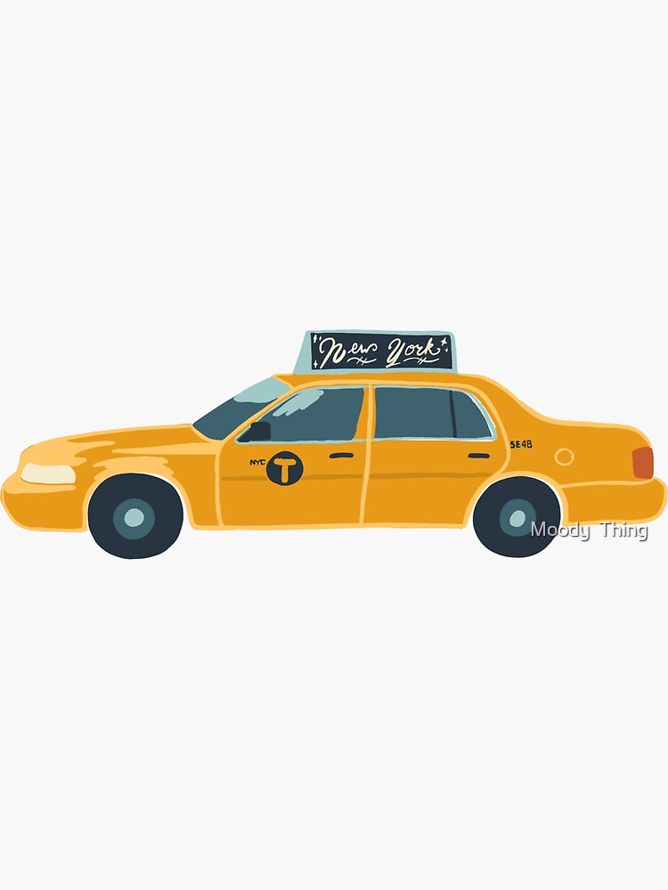 "New York Taxi" Sticker for Sale by courtneyd7874 | Redbubble