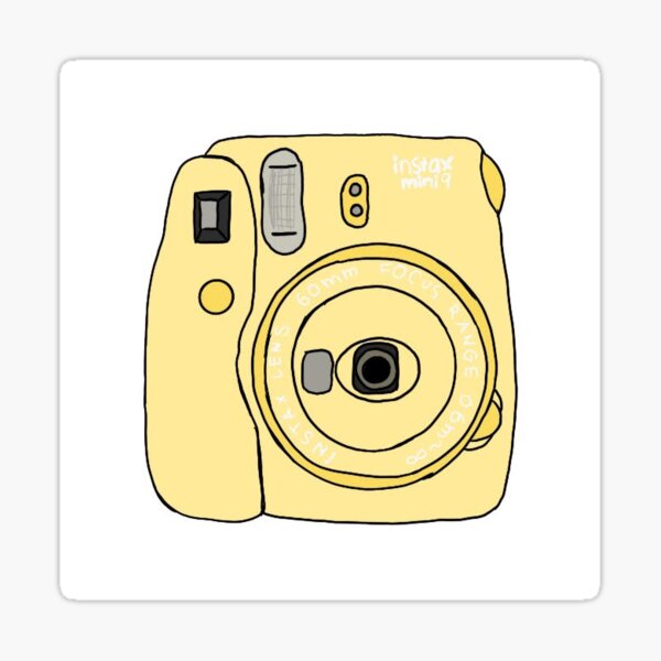 "Cute Instax Mini Camera" Sticker for Sale by CloudyxDesigns | Redbubble