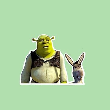 "Shrek and Donkey Sticker " Sticker for Sale by Daisy Collins | Redbubble