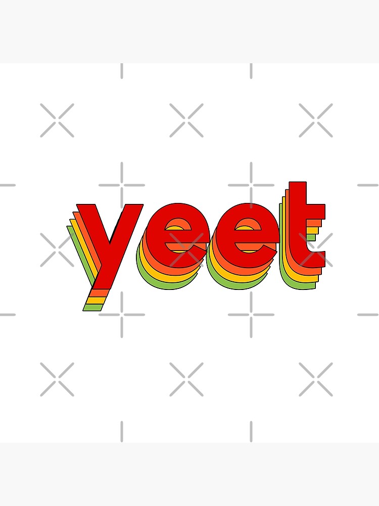 "Yeet colorful Aesthetic Modern" Poster by TopDesignArt | Redbubble
