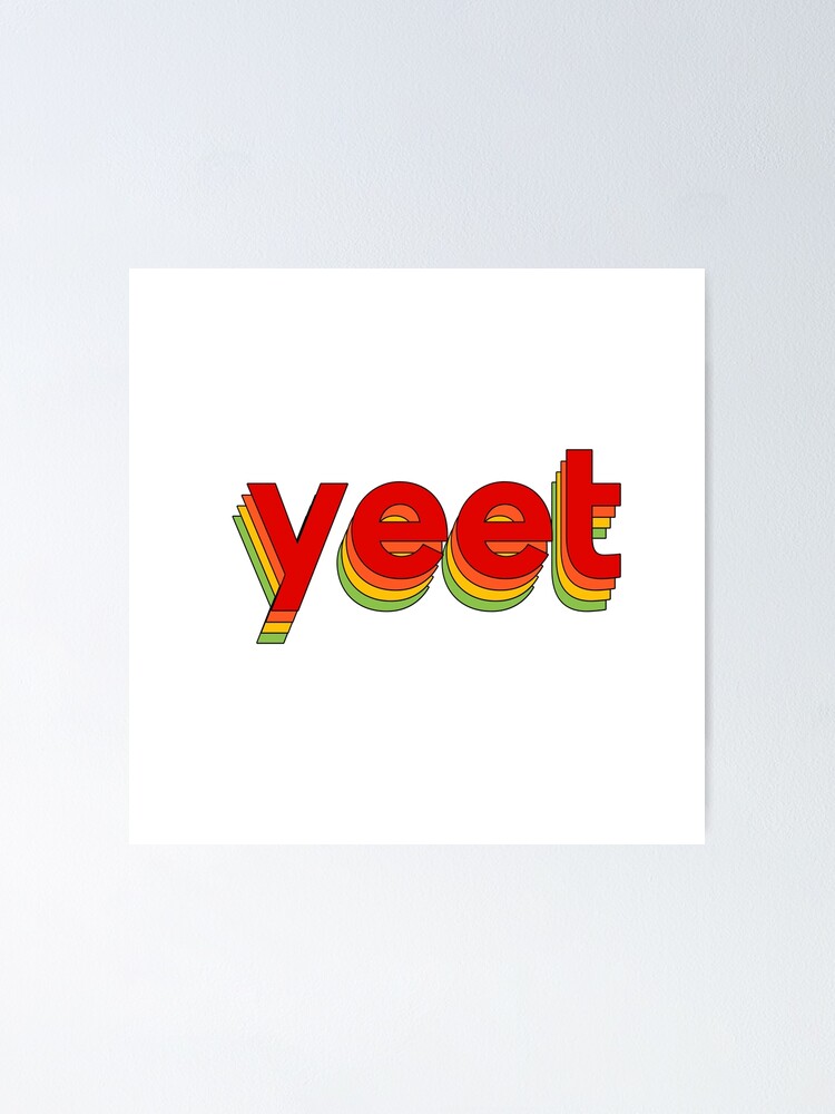"Yeet colorful Aesthetic Modern" Poster by TopDesignArt | Redbubble