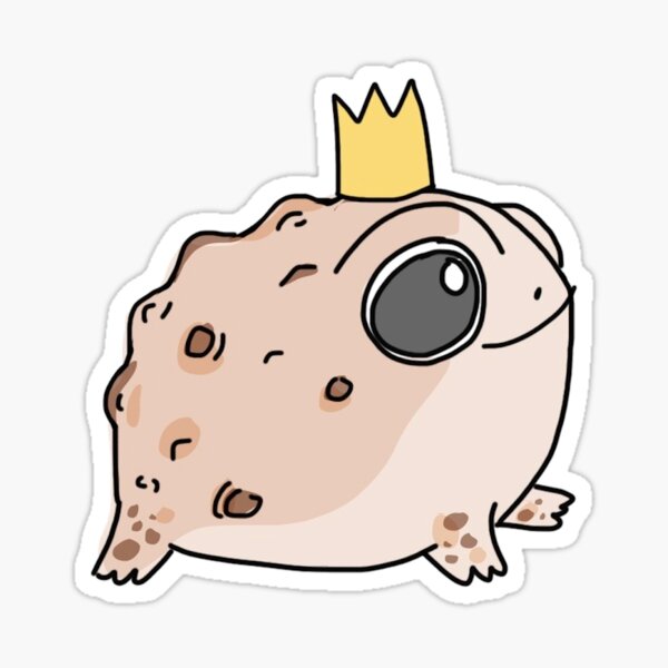 "royal toad" Sticker for Sale by Ellaberm | Redbubble