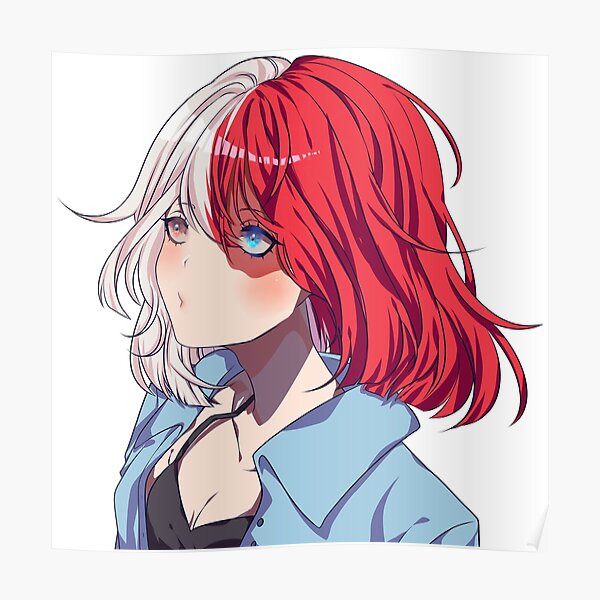 "Female Shoto Todoroki (BNHA) | Transparent Version" Poster for Sale by ...