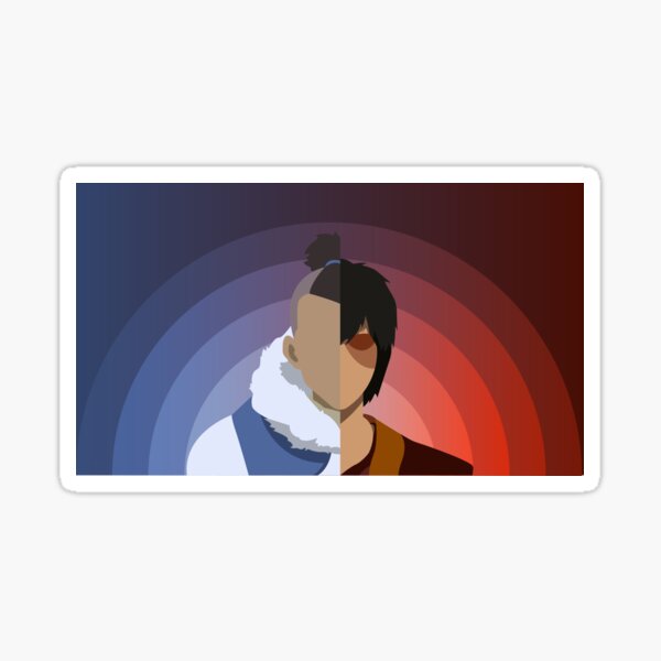 "Zukka - Zuko and Sokka Flat Modern Design" Sticker for Sale by ...