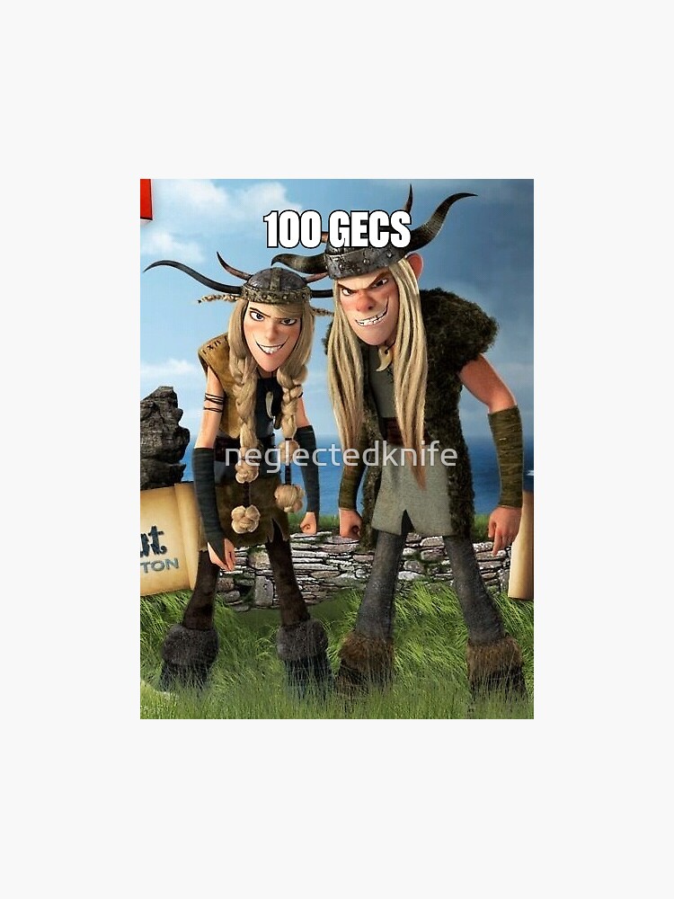 "100 Gecs Meme" Sticker by neglectedknife | Redbubble