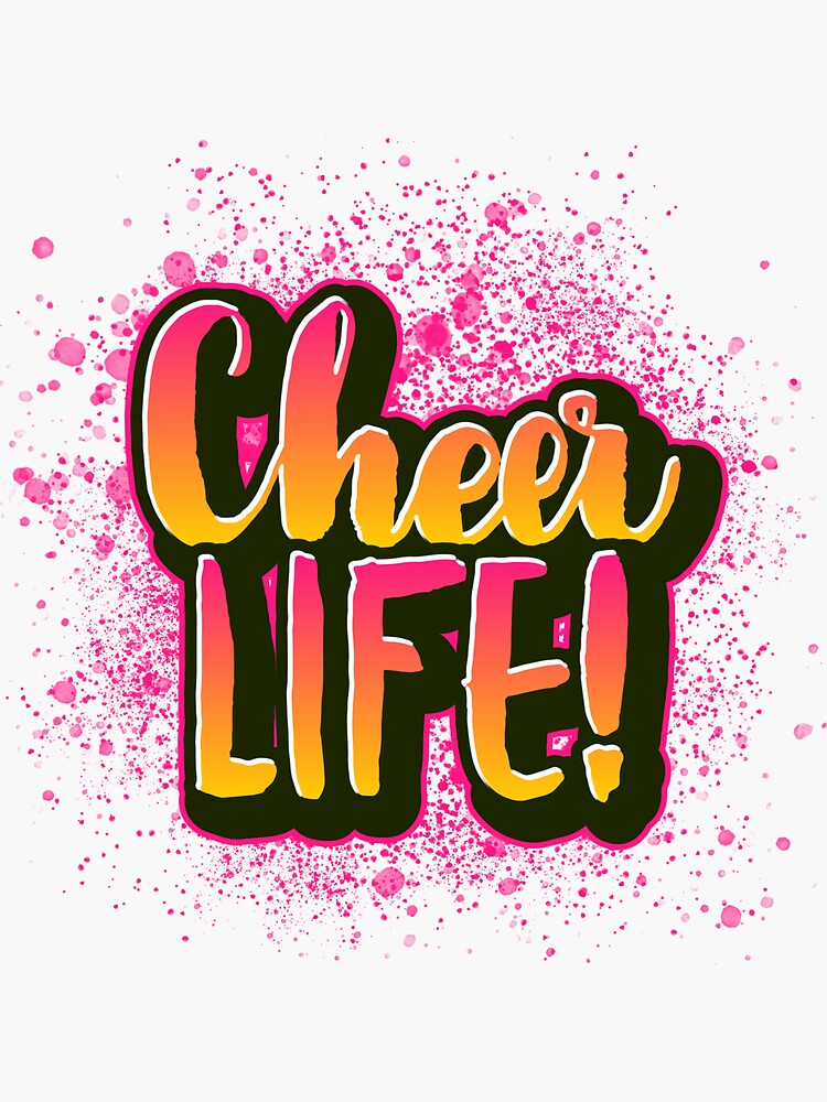 "Cheer Life, Cheerleaders, Cheer T Shirt, Cheer TShirt" Sticker by ...