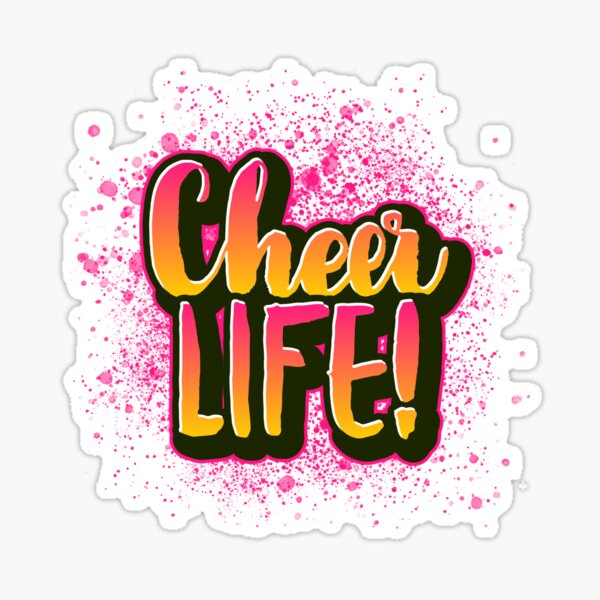 "Cheer Life, Cheerleaders, Cheer T Shirt, Cheer TShirt" Sticker by ...