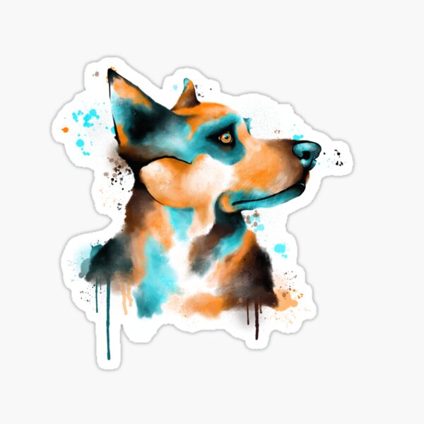 "Blue Heeler - Mad Max Dog" Sticker for Sale by samanthagilbert | Redbubble