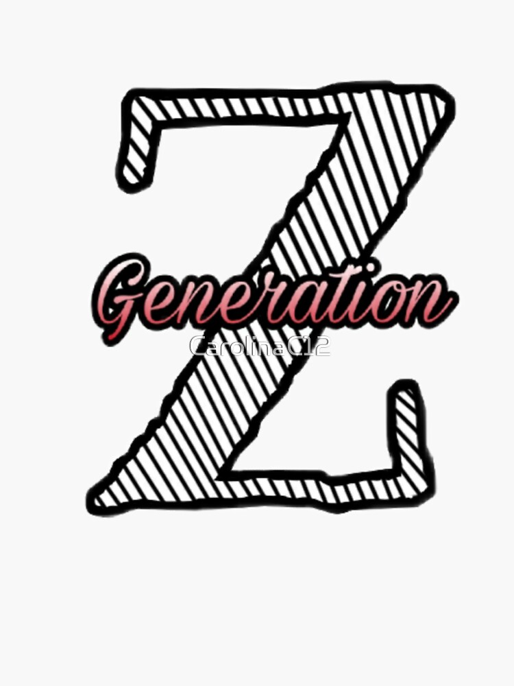 "Generation Z" Sticker for Sale by CarolinaC12 | Redbubble