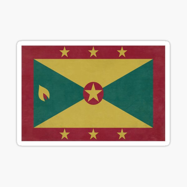 "Grenada Flag" Sticker for Sale by LMontgomery | Redbubble