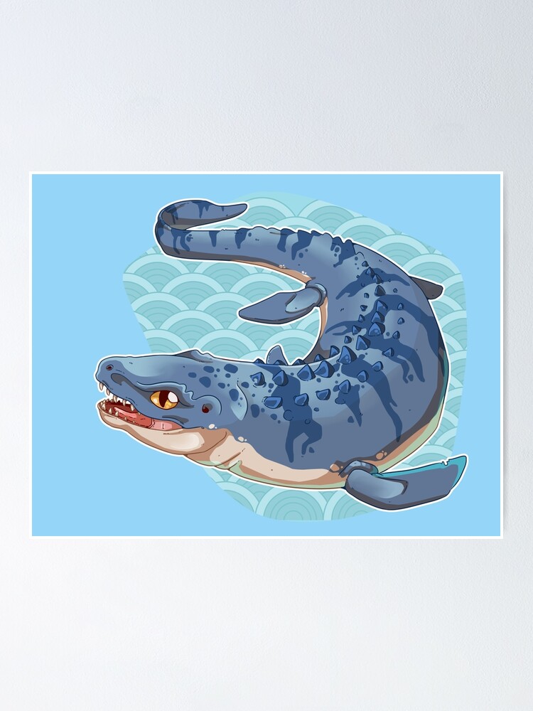 "Mosasaurus" Poster by NatureDrawing | Redbubble