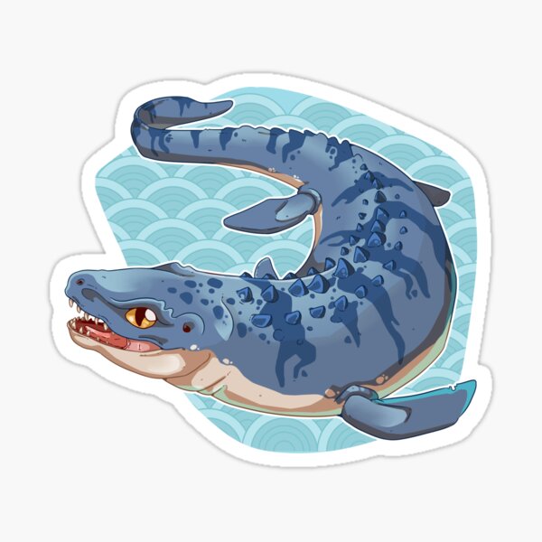 "Mosasaurus" Sticker for Sale by NatureDrawing | Redbubble