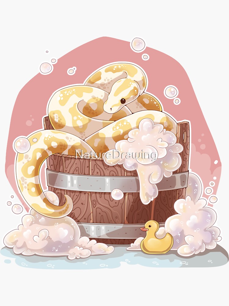 "Cute snake" Sticker for Sale by NatureDrawing | Redbubble