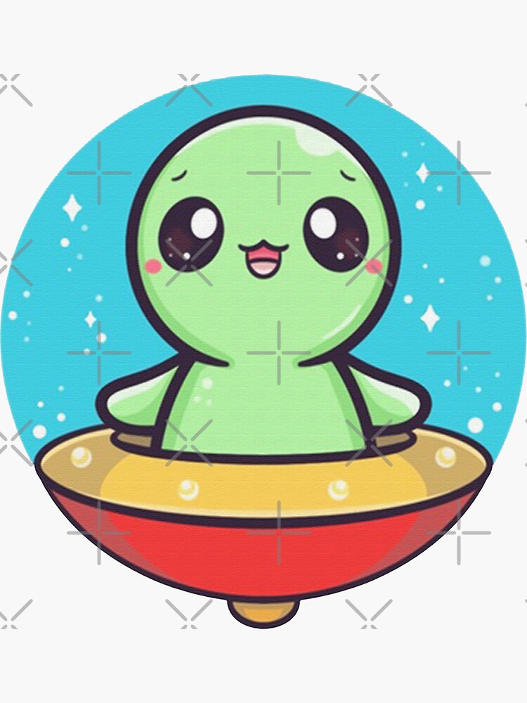 "Little Baby Alien" Sticker for Sale by CuteThings- | Redbubble
