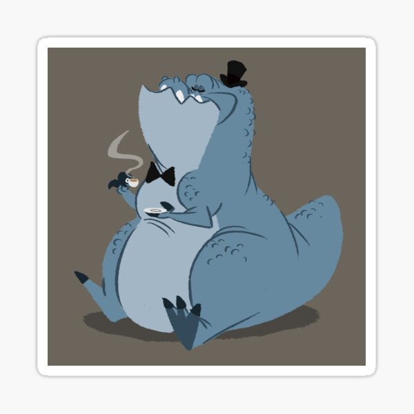 "Tea Time Crock " Sticker by booboostuff | Redbubble