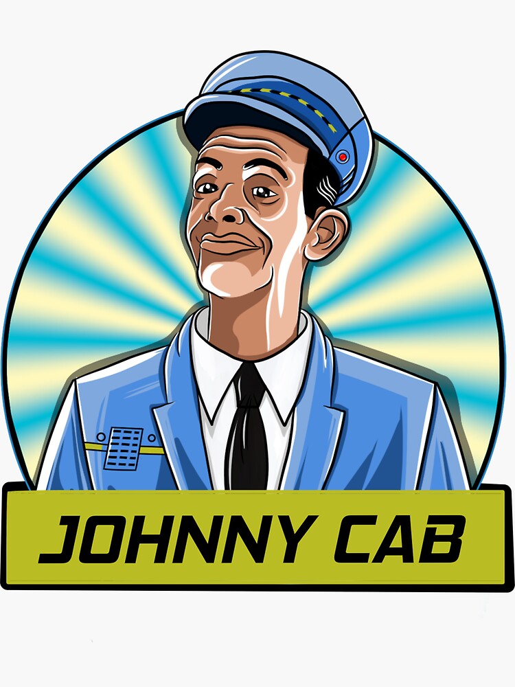 "Johnny cab" Sticker for Sale by wetchickenlip | Redbubble
