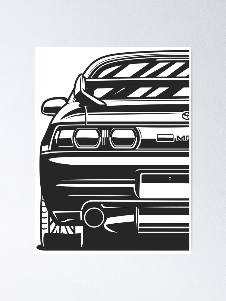 "MR2 SW20" Poster for Sale by OlegMarkaryan | Redbubble
