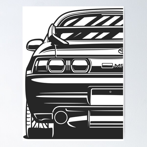 "MR2 SW20" Poster for Sale by OlegMarkaryan | Redbubble