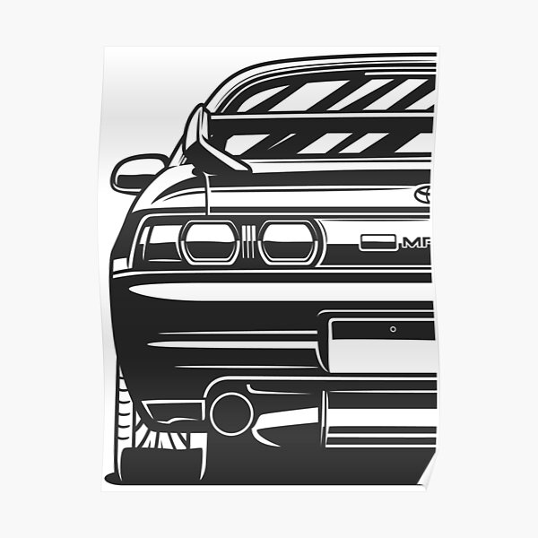 "MR2 SW20" Poster for Sale by OlegMarkaryan | Redbubble