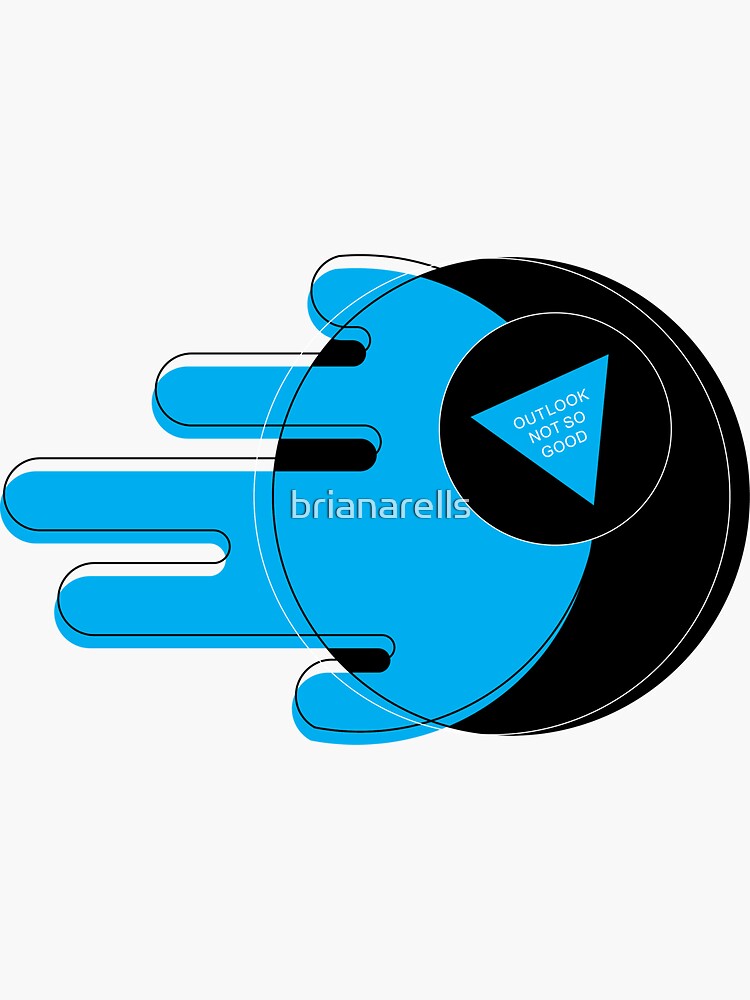 "Magic 8 Ball" Sticker for Sale by brianarells | Redbubble