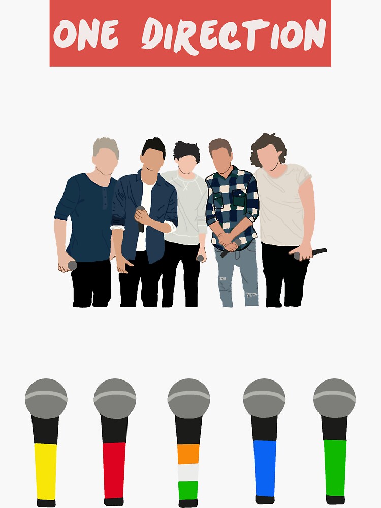 "one direction pack" Sticker for Sale by jordanmaking | Redbubble