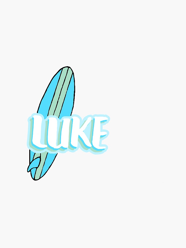 "custom "luke" sticker" Sticker for Sale by emmas--designs | Redbubble