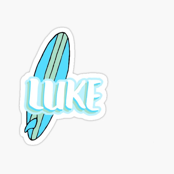 "custom "luke" sticker" Sticker for Sale by emmas--designs | Redbubble