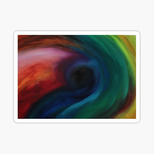 "vortex of colours" Sticker by niennavicky | Redbubble