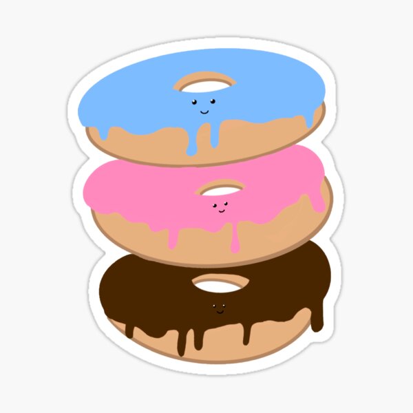 "Cute donut" Sticker by teema22 | Redbubble