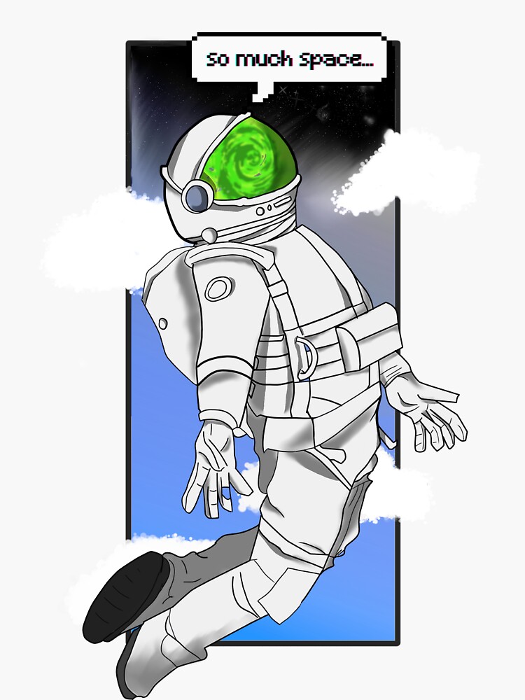 "spaceman design" Sticker for Sale by morpheuzz | Redbubble