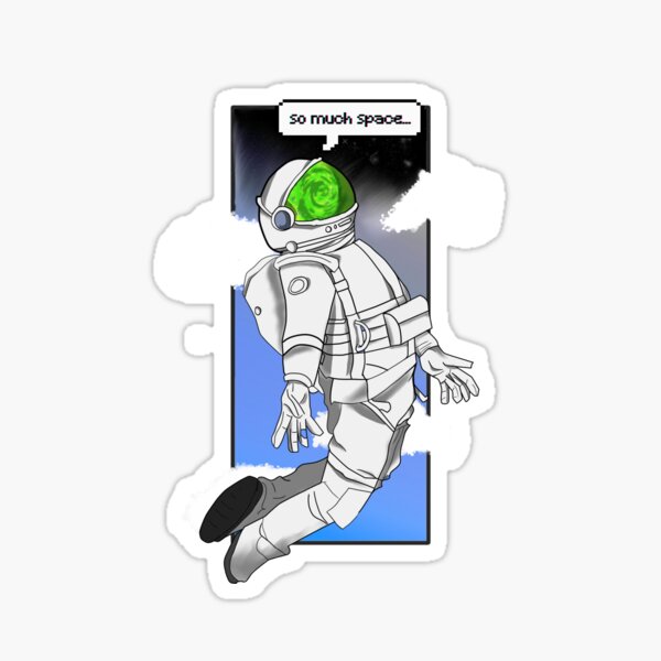 "spaceman design" Sticker for Sale by morpheuzz | Redbubble
