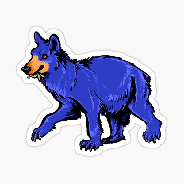 "Blue Bear" Sticker for Sale by Copperbora | Redbubble