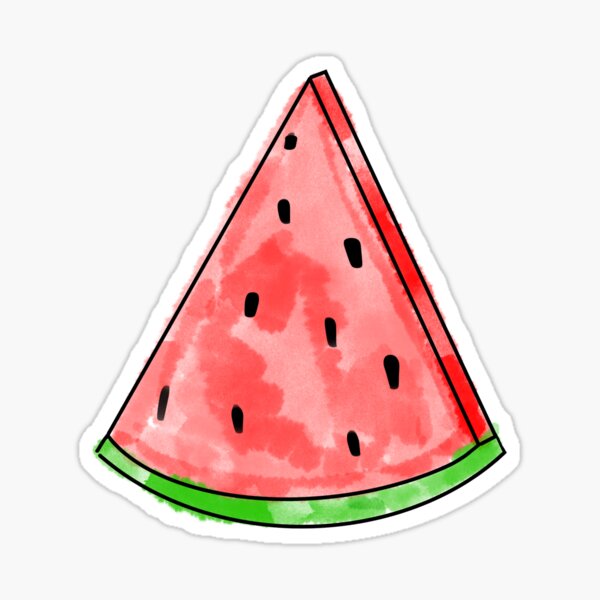 "Watercolor aesthetic watermelon sticker" Sticker for Sale by ...