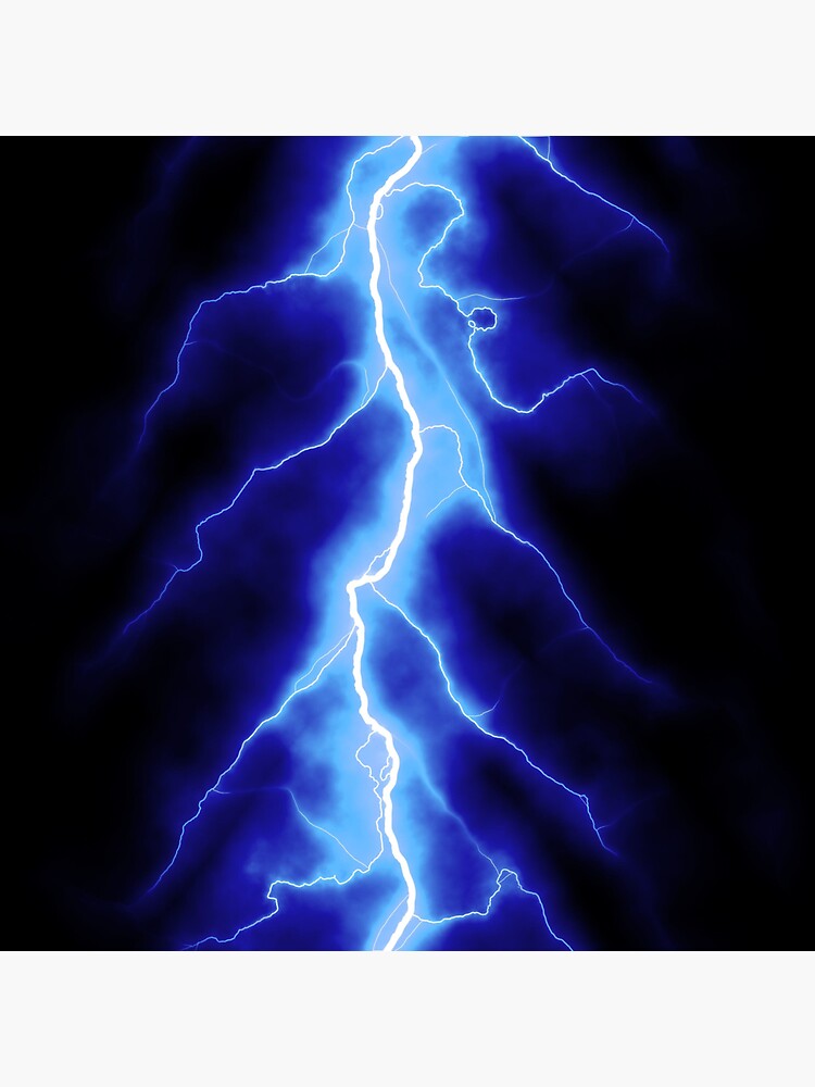 "Blue Lightning" Sticker for Sale by Sybille-Yates | Redbubble