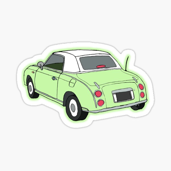 "cute retro two-tone kei car" Sticker for Sale by bjkDZN | Redbubble